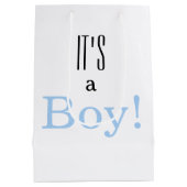 Blue Baby Boy It's a Boy! Baby Shower Party Medium Gift Bag | Zazzle