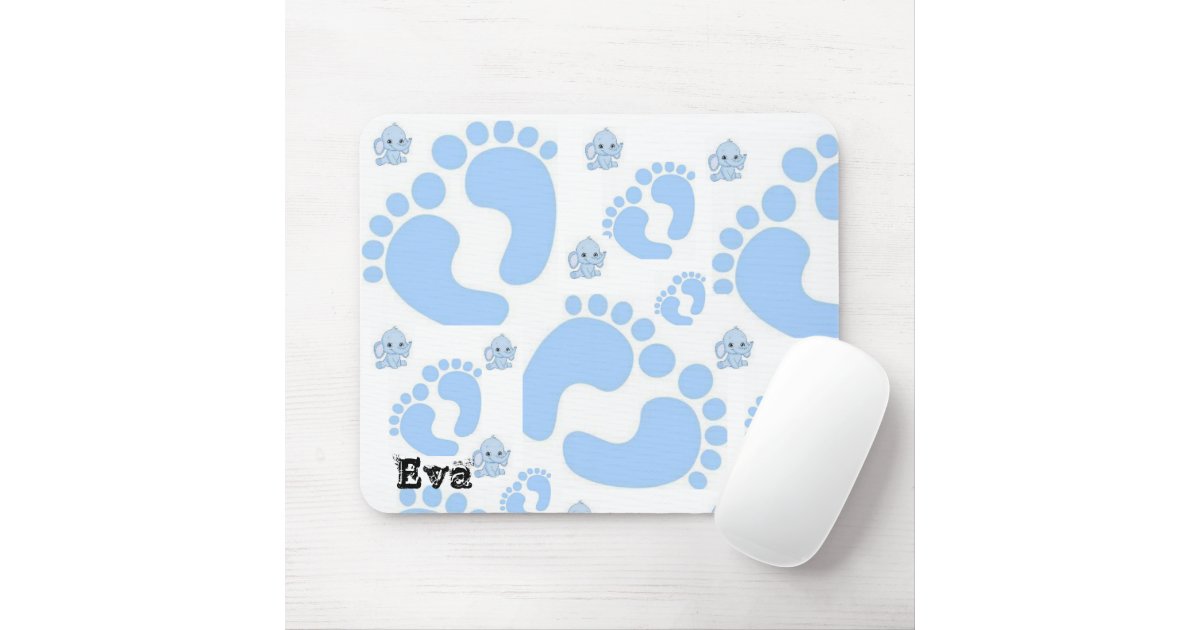 Blue Baby Feet Boy Mouse Pad! Mouse Pad | Zazzle
