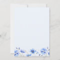 Blue Baby Sprinkle Poem Floral Baby Shower Invitation | Zazzle