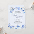 Blue Baby Sprinkle Poem Floral Baby Shower Invitation | Zazzle