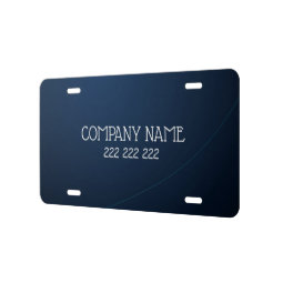Blue Background License Plate | Zazzle