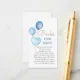 Blue balloons Books for Baby Boy Card | Zazzle