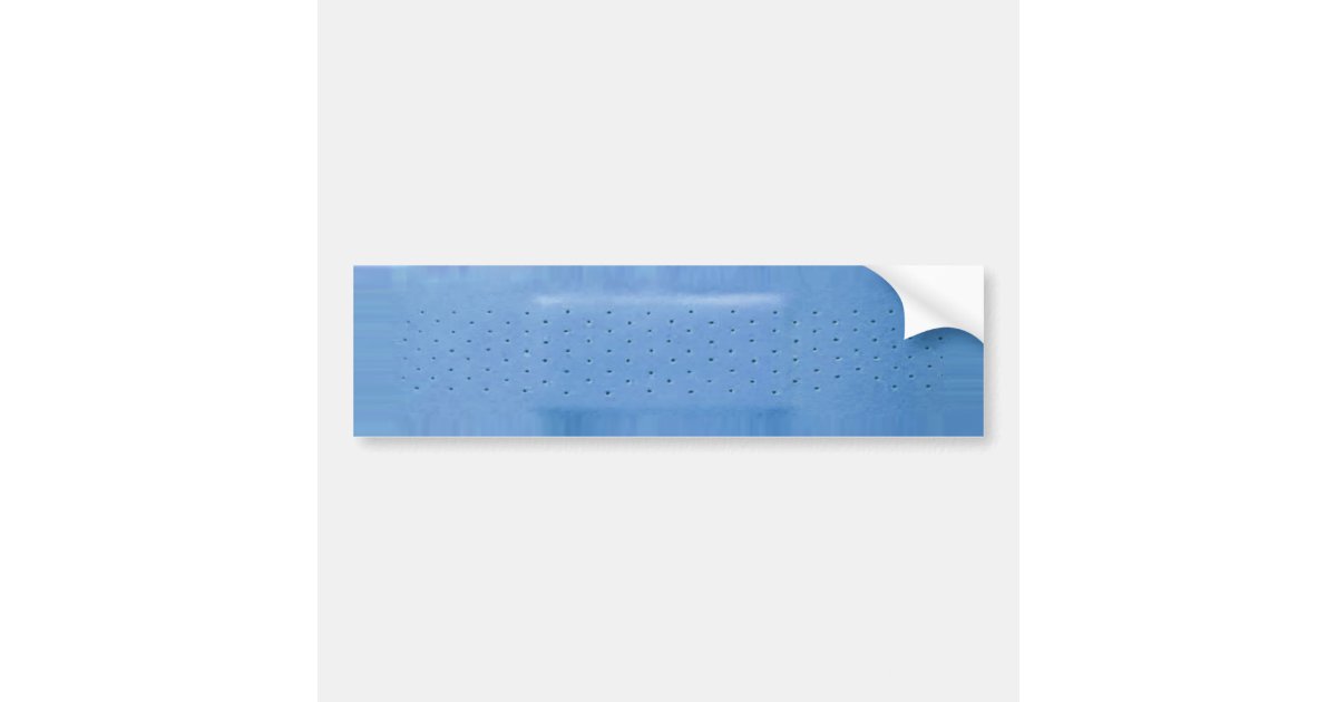 Blue Band-Aid Bumper Sticker | Zazzle