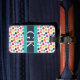 Blue Band Polka Dot Monogram Luggage Tag | Zazzle