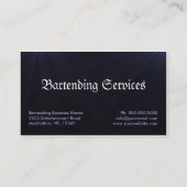 Blue Bartending Services Bartender Business Cards | Zazzle
