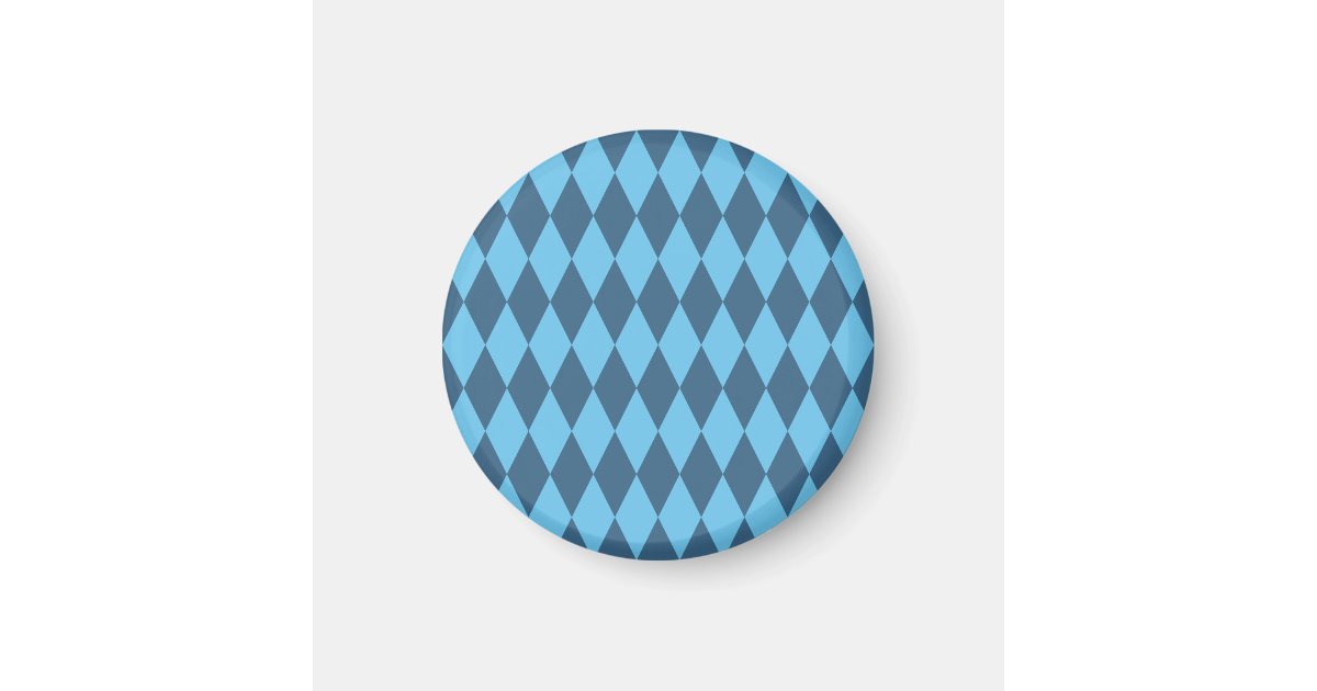 Blue Bavaria Rhombus Flag Pattern Magnet | Zazzle