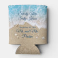 Blue Beach Waves Sandy Toes Cooler | Zazzle