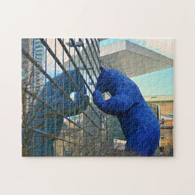Blue Bear Monument Denver Jigsaw Puzzle | Zazzle
