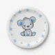 Blue bear Plate 4 Baby Shower, Birthday | Zazzle