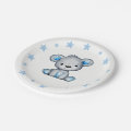 Blue bear Plate 4 Baby Shower, Birthday | Zazzle