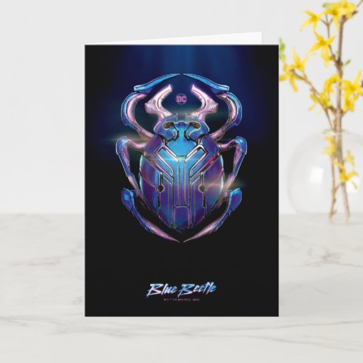 Blue Beetle Scarab Theatrical Poster Card | Zazzle