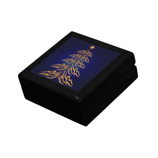 Blue Bell Christmas Tree Gift Box | Zazzle
