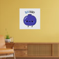 Blue Berry Funny Blueberry Pun Poster | Zazzle