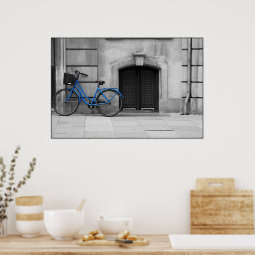 Blue Bicycle Poster | Zazzle