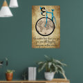 Blue Bike - No matter how slow you go poster | Zazzle
