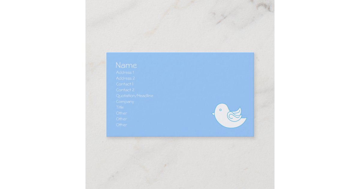 Blue BIrd in Flight Business Card | Zazzle