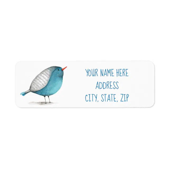 Blue Bird Label | Zazzle