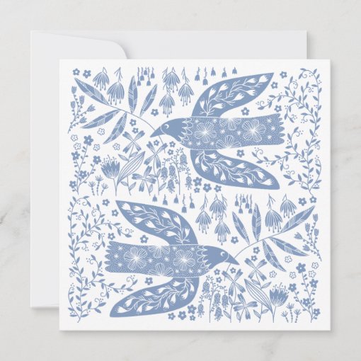 Blue Bird Note Card | Zazzle