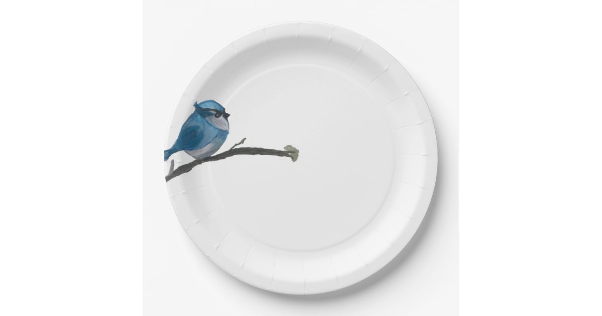 Blue Bird Plate | Zazzle