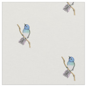 Blue Bird Fabric | Zazzle.com