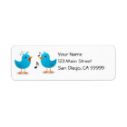 Cute Singing Blue Bird Tree Label | Zazzle.com