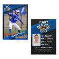 Softball Trading Card Gold Baseball Player Card | Zazzle