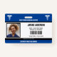 Blue & Black Medical Employee Doctor LPN Nurse ID Badge | Zazzle