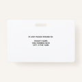 Blue & Black Medical Employee Doctor LPN Nurse ID Badge | Zazzle