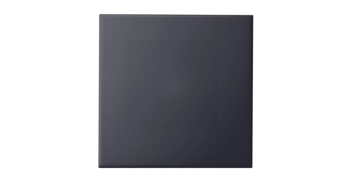 Blue Black Solid Color Print, Polar Night Ceramic Tile | Zazzle