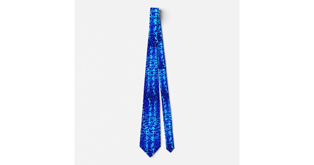 Blue Bluey Matrix Neck Tie | Zazzle