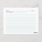 Blue Bom Dendrobium Orchid Recipe Card | Zazzle