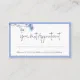 Blue Border Flower Sprig Appointment Reminder Business Card | Zazzle