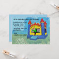 Blue Bounce House Party Invite | Zazzle
