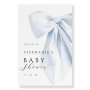 Blue Bow Baby Shower Welcome Sign | Zazzle