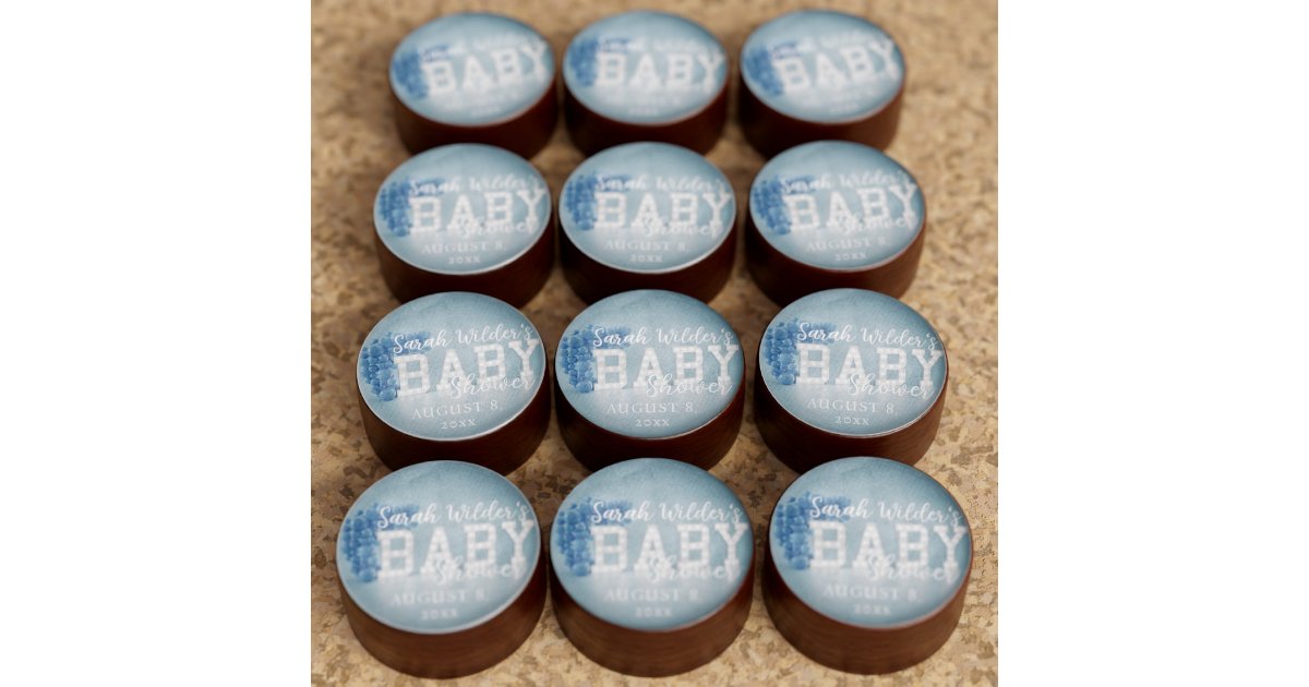 Blue Boy Baby Shower Party Balloon Arch Chocolate Covered Oreo | Zazzle