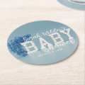 Blue Boy Balloon Arch Baby Shower Party Coaster | Zazzle