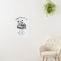 Blue Boy Teddy Bear Baby Shower Welcome Sign | Zazzle