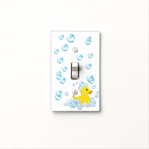 Blue Bubble Bath Baby Light Switch Cover | Zazzle