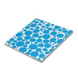Blue Bubbles Tile | Zazzle