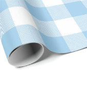 Blue Buffalo Check Pattern Wrapping Paper | Zazzle