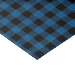 Blue Buffalo Check Tissue Paper | Zazzle