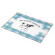 Blue Buffalo Plaid Farm Cow Cloth Placemat | Zazzle