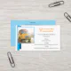 Blue Bus Driver Yellow School Bus Business Card | Zazzle