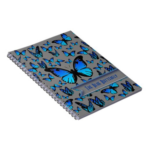 blue butterflies notebook | Zazzle