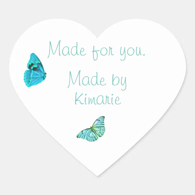 Blue Butterfly Product Label | Zazzle