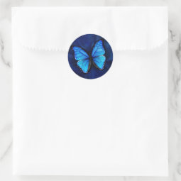 Blue Butterfly Sticker | Zazzle