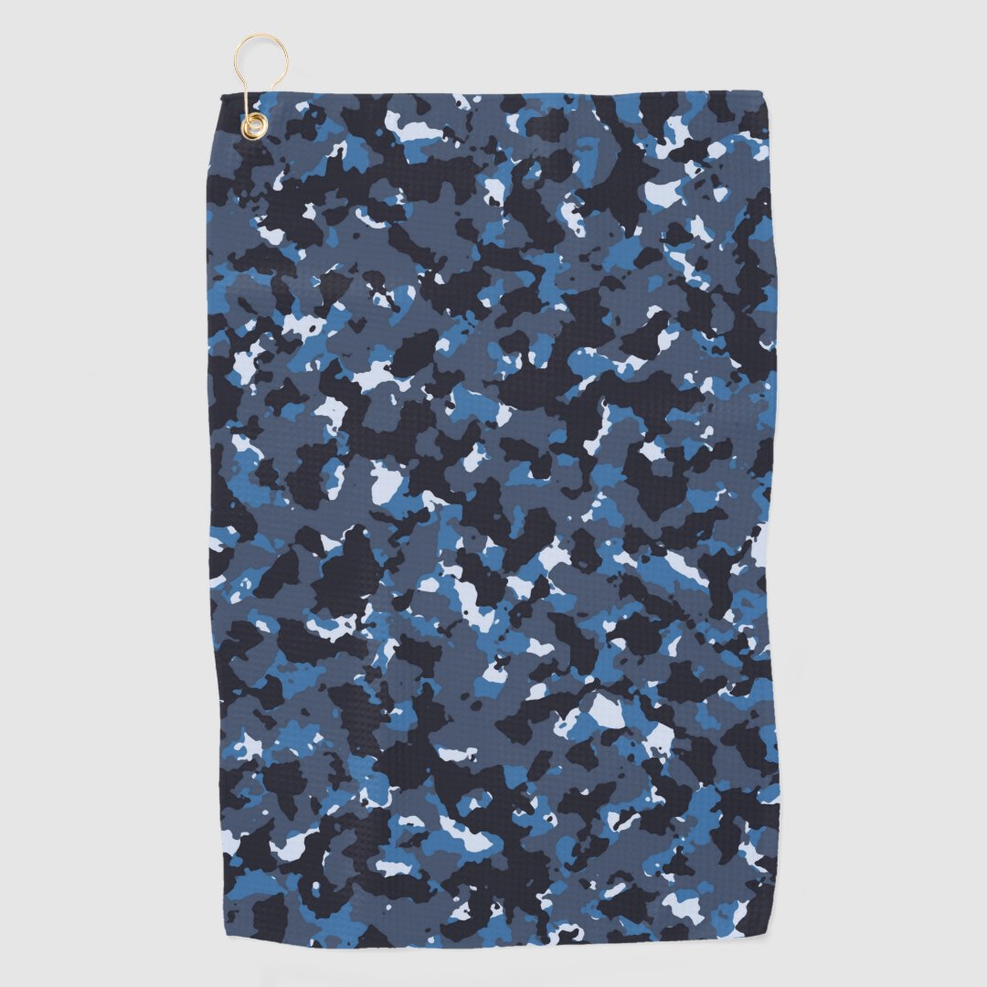 blue camo golf towel | Zazzle