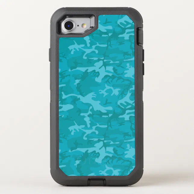 Blue Camo Otterbox iPhone Case | Zazzle