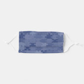 Blue Camouflage Puzzle Pieces Pattern Funny Adult Cloth Face Mask | Zazzle