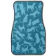 Blue Cat Pattern Car Mat | Zazzle
